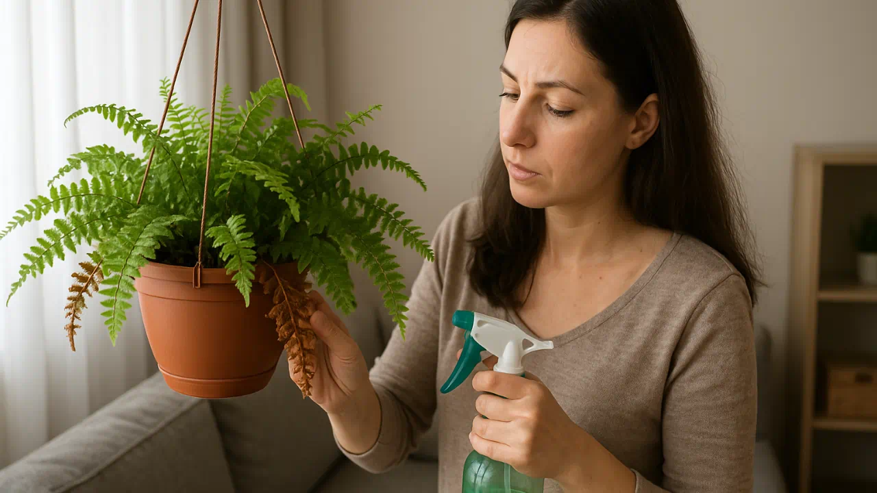 Samambaia com folhas queimadas? Veja o que está errado na rega e como ...